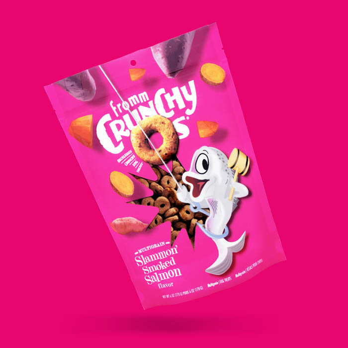 Fromm Crunchy-Os Slammon Smoked Salmon Dog Treats - Buckaroos